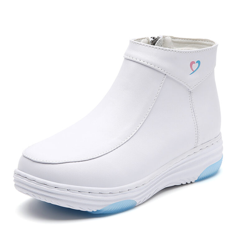 White Loafer Slip-On Shoes Nurse Boots - Arvoss.com